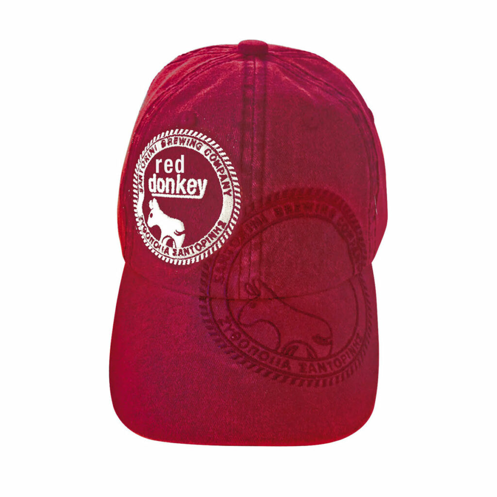 Red Donkey Cap - Shop Online at Santorini.net E-shop