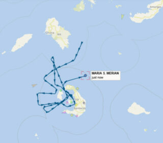 The Research Vessel Maria S. Merian in Santorini’s Caldera - Santorini.net