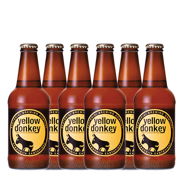 Yellow Donkey Beer set of six - Santorini.net E-shop
